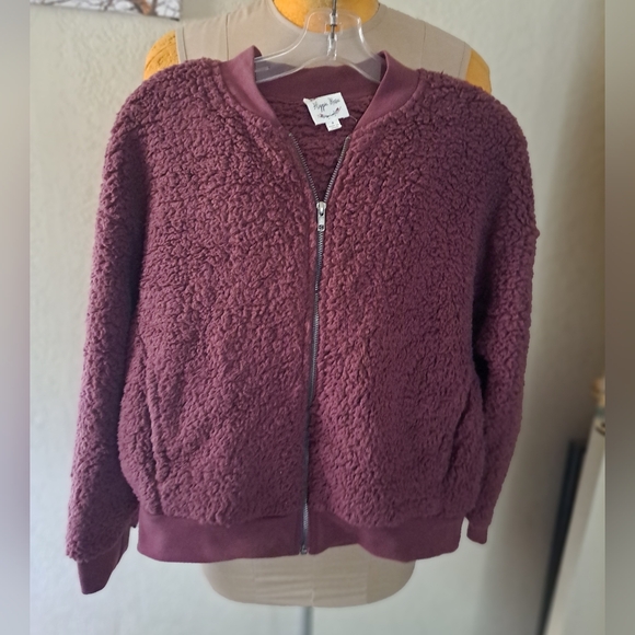Hippie Rose | Jackets & Coats | New Sz S Hippie Rose Cropped Teddy Bear ...